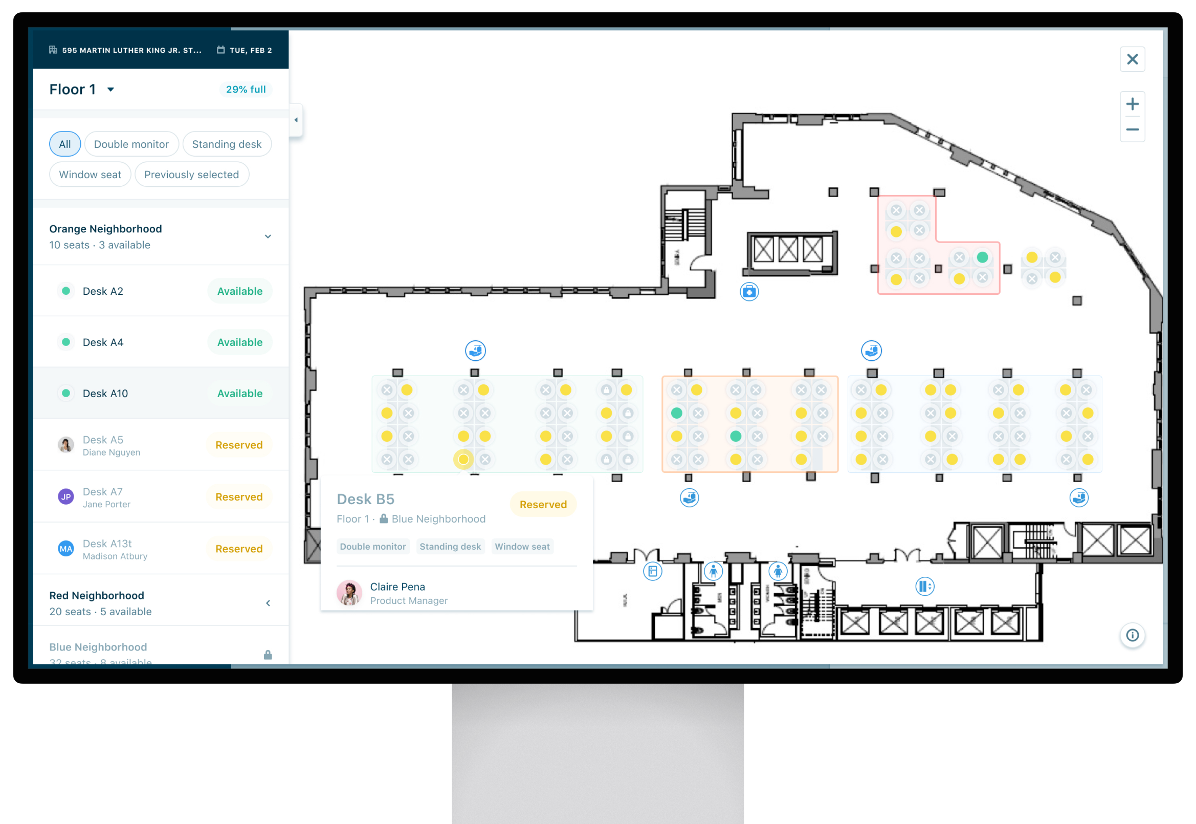 Desk Booking, Reservations, & Hot Desking Software | Eden Workplace